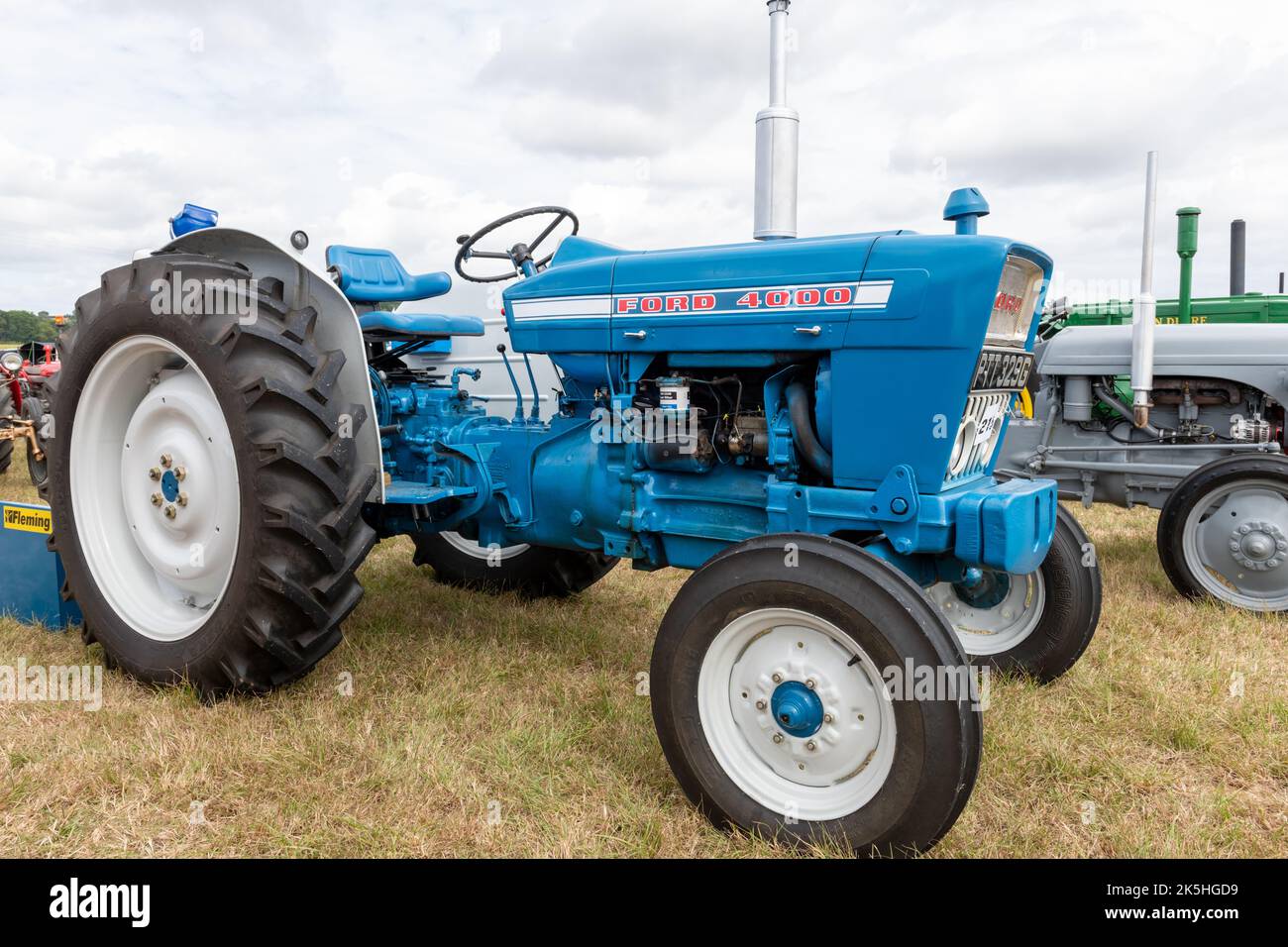 Ilminster.Somerset.United Kingdom.August 21st 2022.A restored Ford 4000 ...