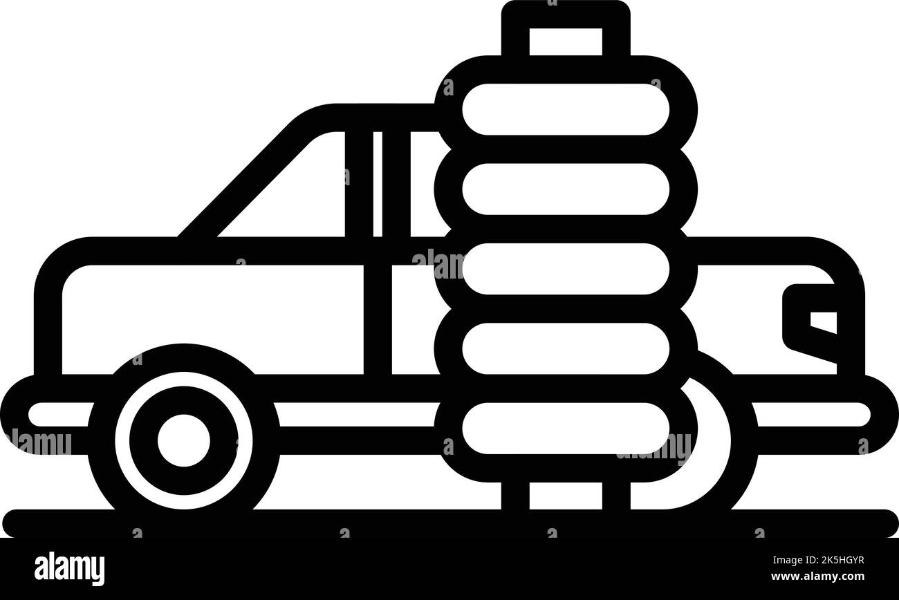 Auto cleaner icon outline vector. Car wash pressure. Foam clean Stock ...
