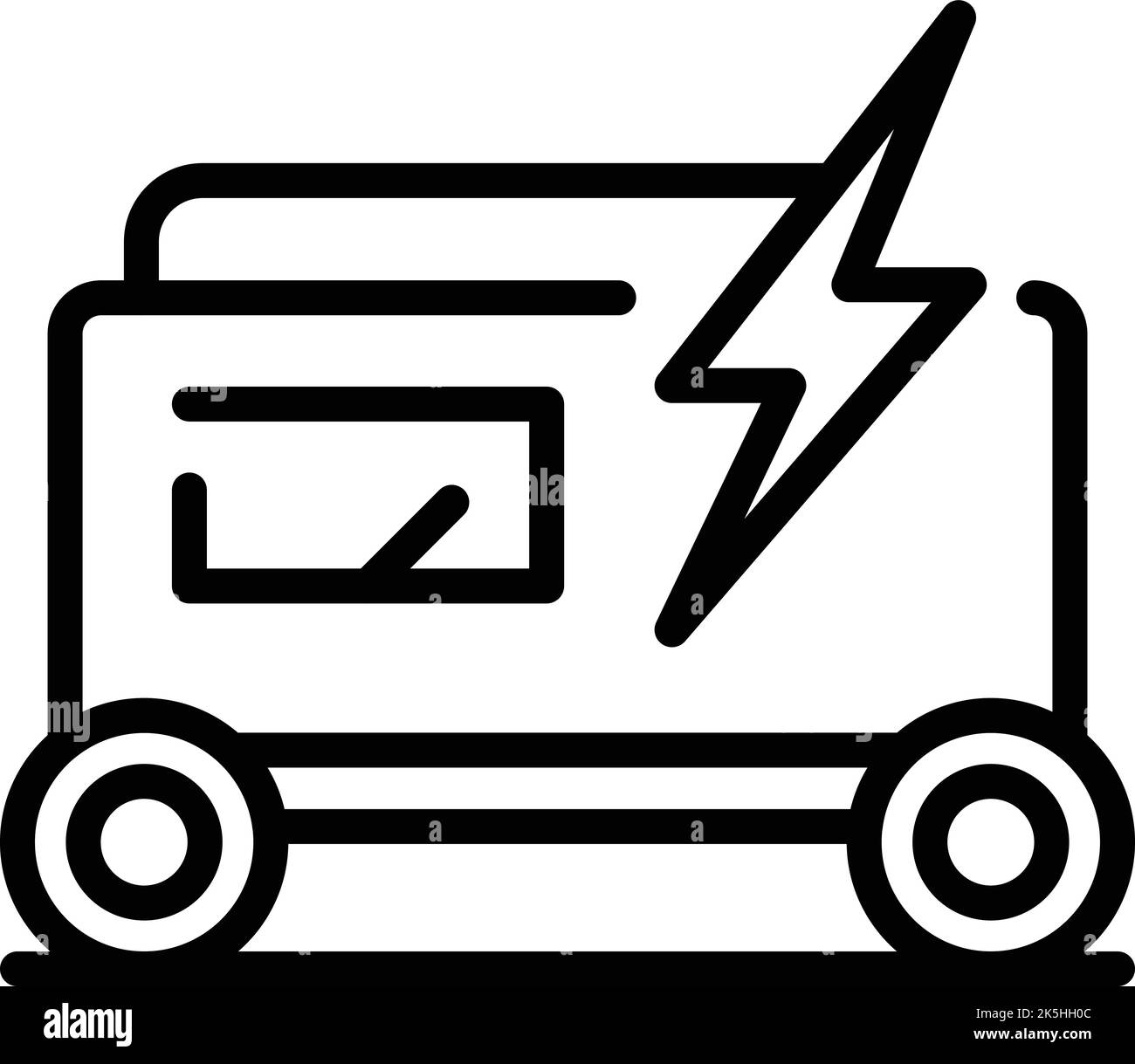 Electricity generator icon outline vector. Power engine. Current supply ... Electricity generator icon outline vector. Power engine. Current supply ...