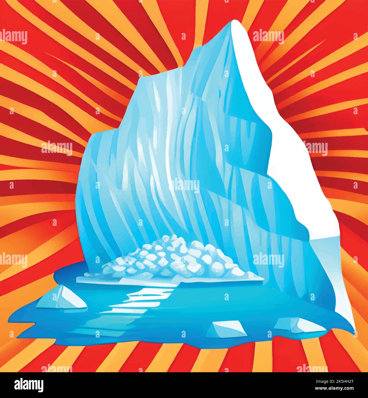 Frozen icebergs Stock Vector Images - Alamy