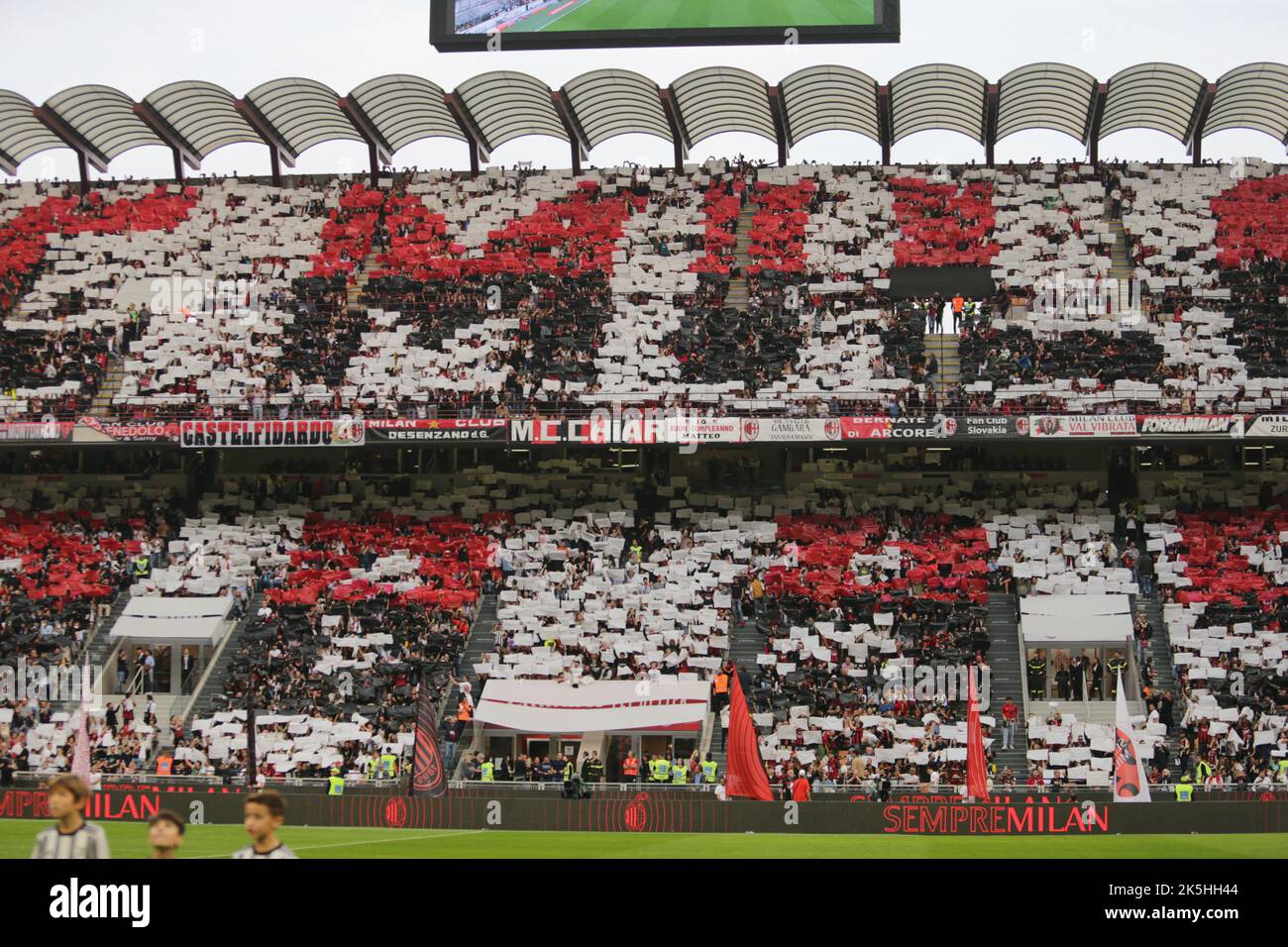 Milan, Italy. 08th Oct, 2022. Ac Milan fans during the Italian Serie a ...