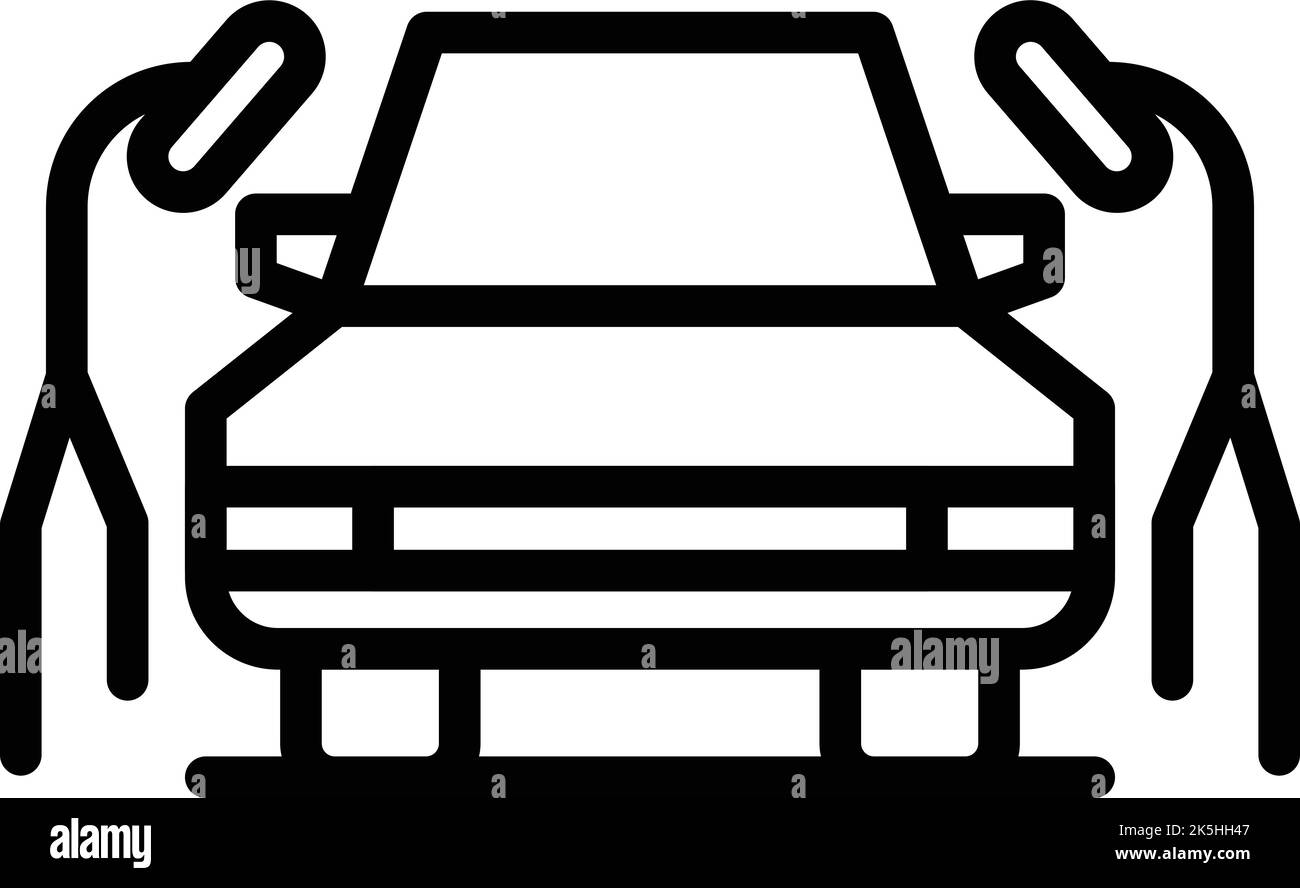 Clean car window icon outline vector. Wash pressure. Auto foam Stock ...