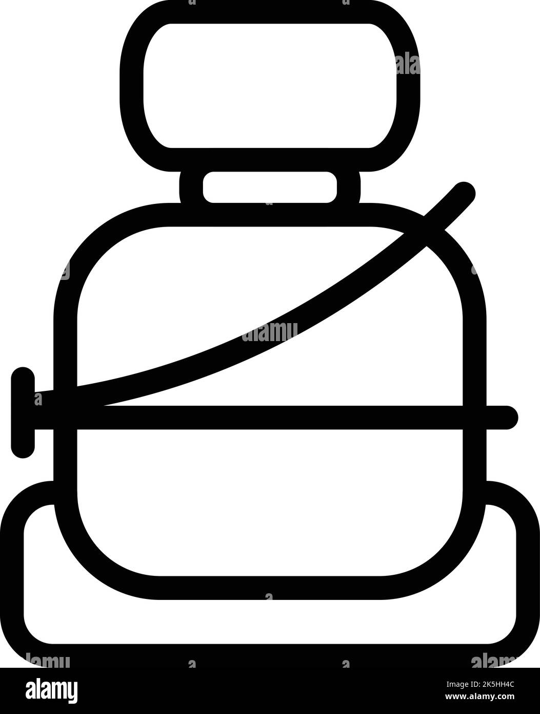 Safety seat belt icon outline vector. Drive safe. Car drive Stock ...