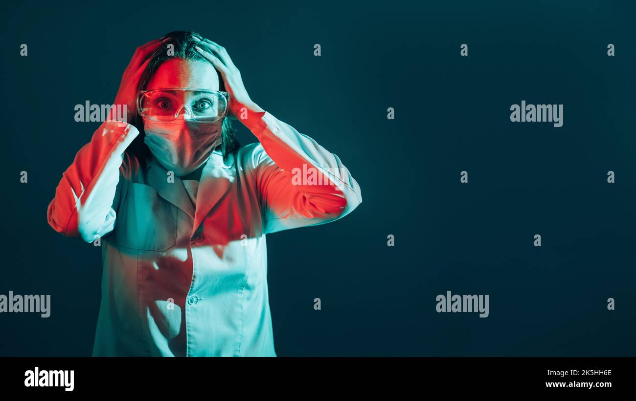 laboratory mistake medical error anxious scientist Stock Photo - Alamy