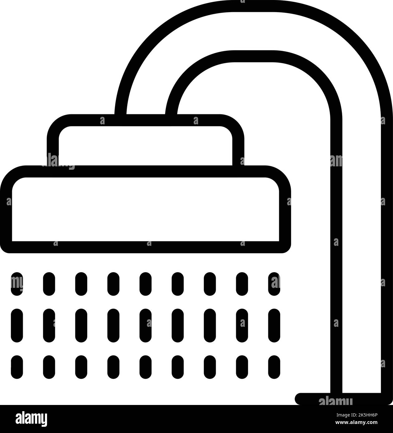 Warm shower icon outline Stock Vector Images - Alamy