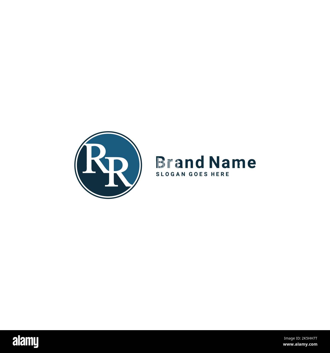Initial Letter RR Logo - Minimal Business Logo for Alphabet RR - Simple ...