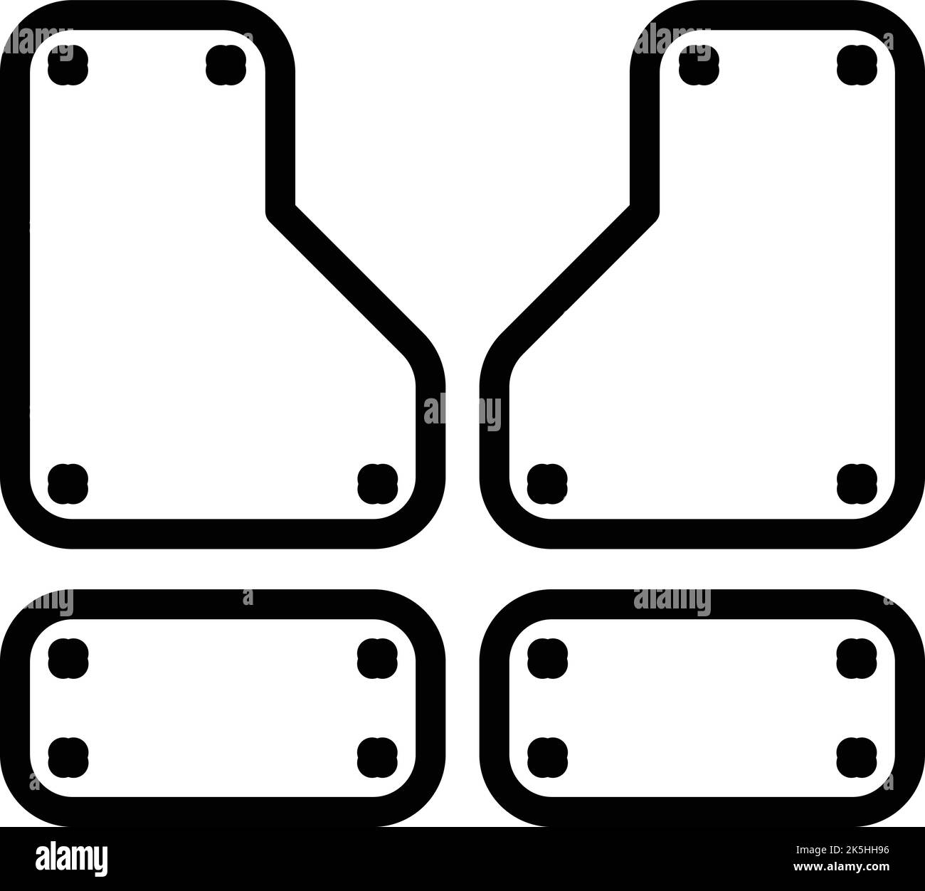 Car clean mat icon outline vector. Wash service. Window foam Stock ...