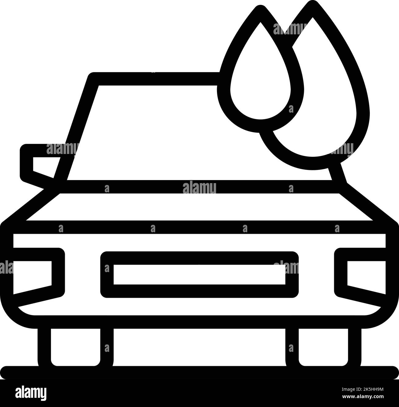 Car wash dropper icon outline vector. Clean window. Automatic cleaner ...
