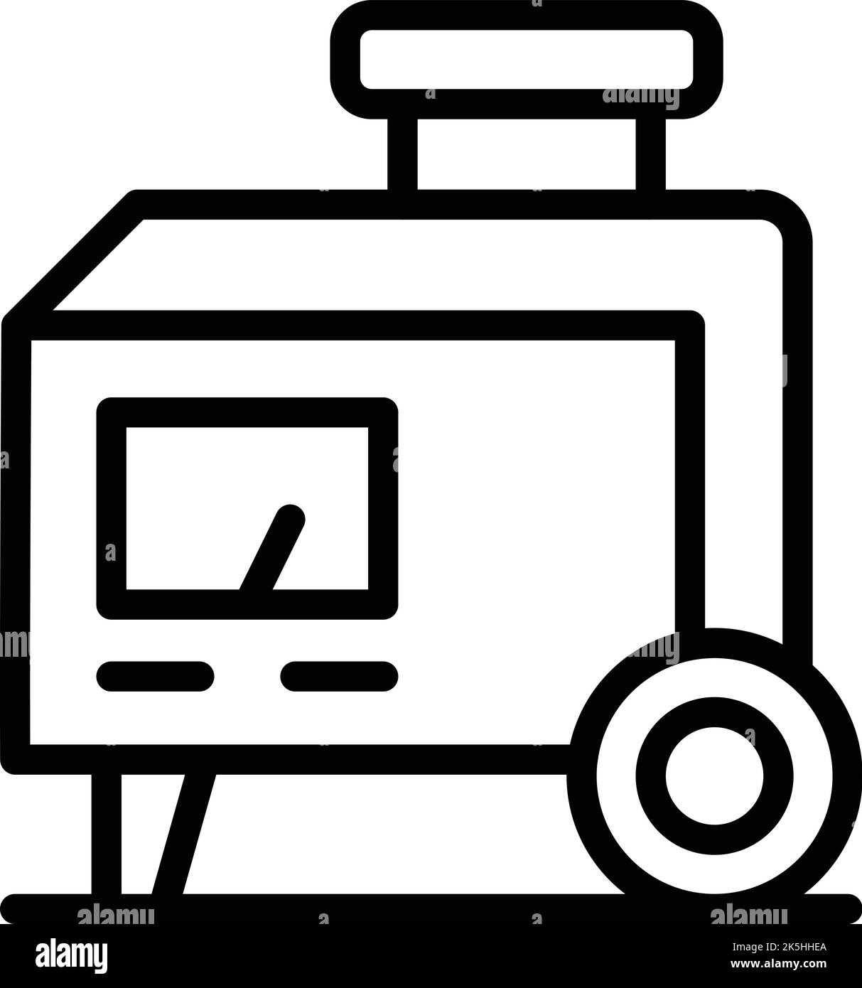 Industry generator icon outline vector. Power engine. Electric gas ...