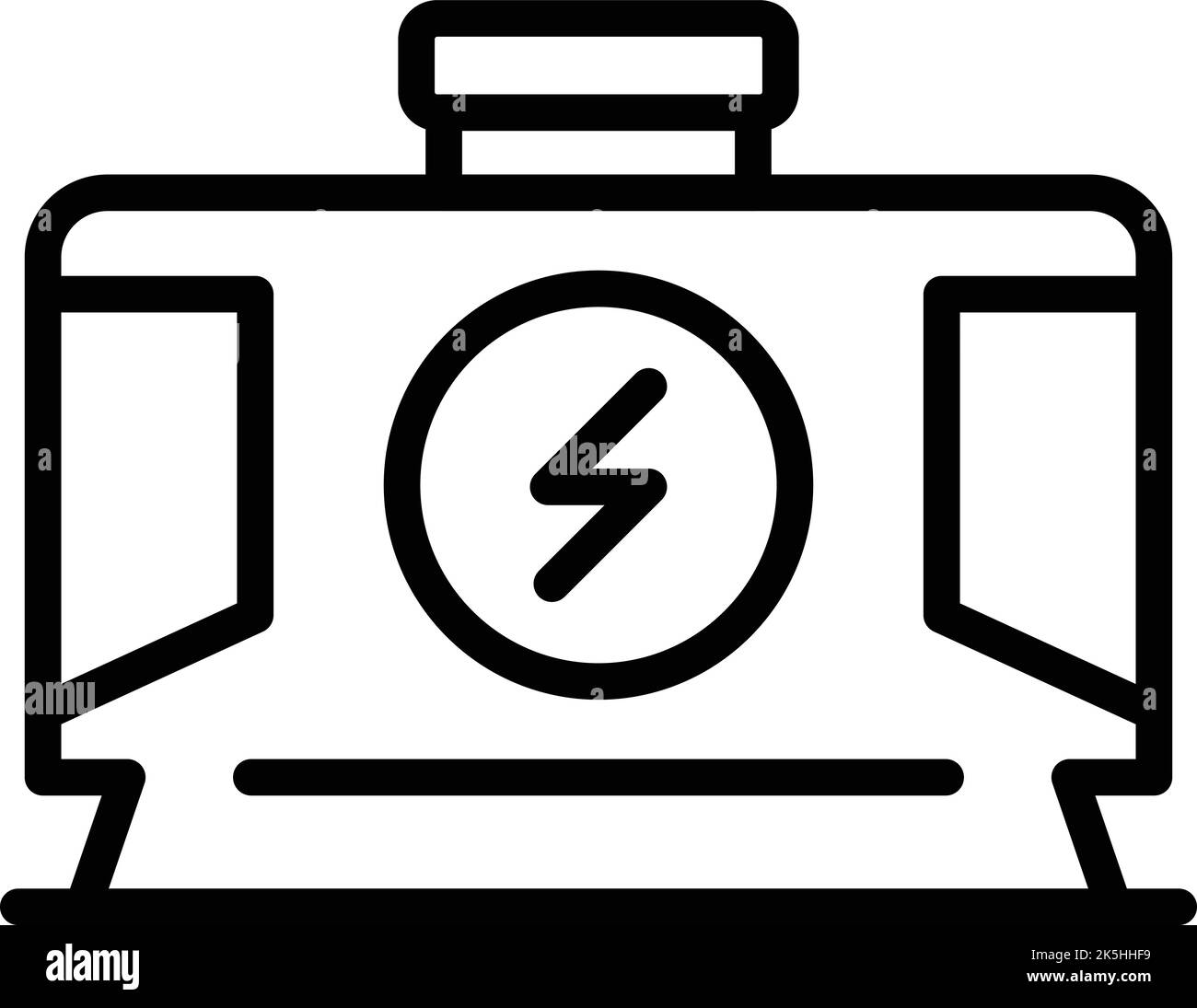 Service generator icon outline vector. Power engine. Gas portable ...