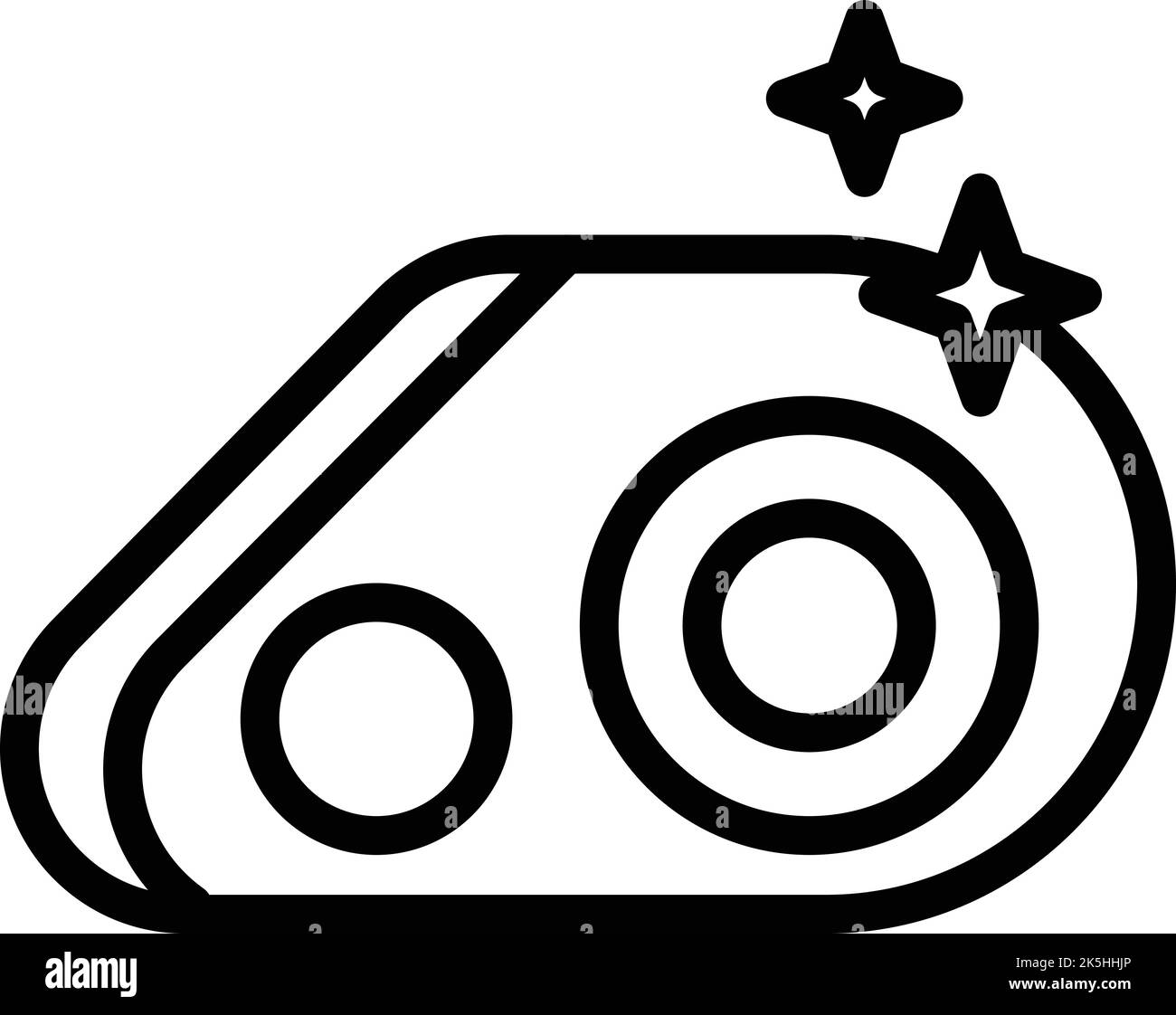 Clean head light icon outline vector. Auto washer. Cleaner foam Stock ...