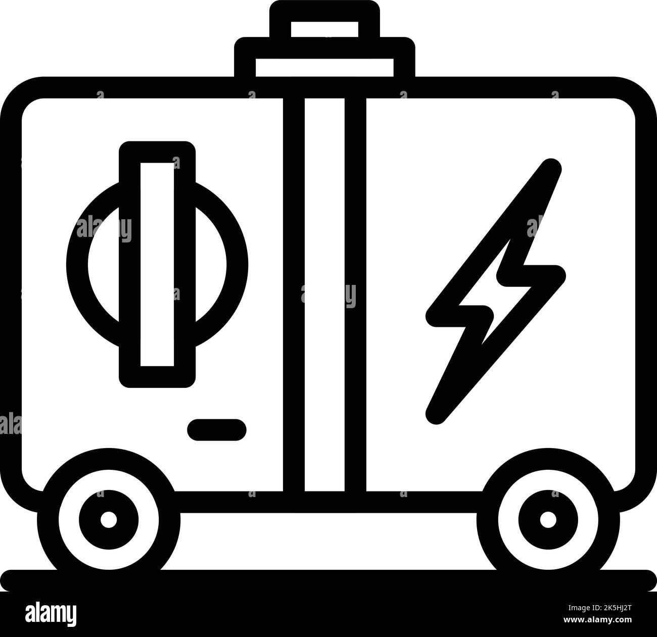 Gas Generator Icon Outline Vector Power Engine Portable Machine Stock Vector Image And Art Alamy