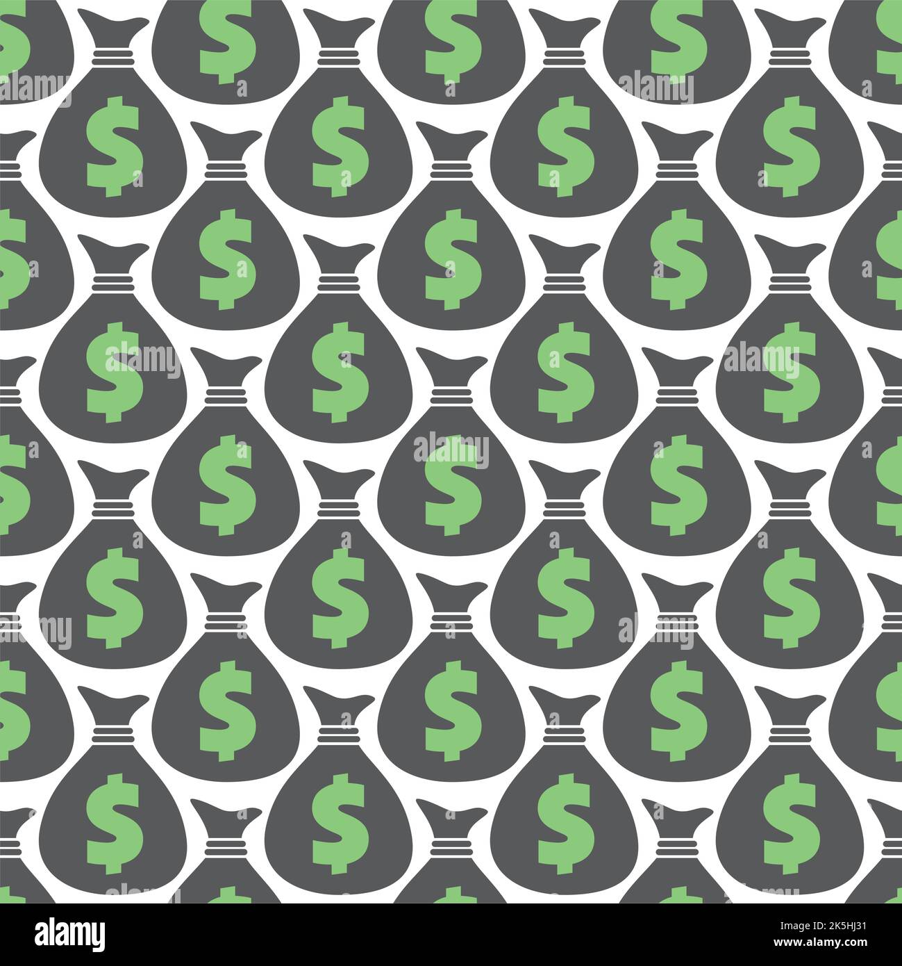 Bags full of dollars seamless pattern. Wrapping background with ...