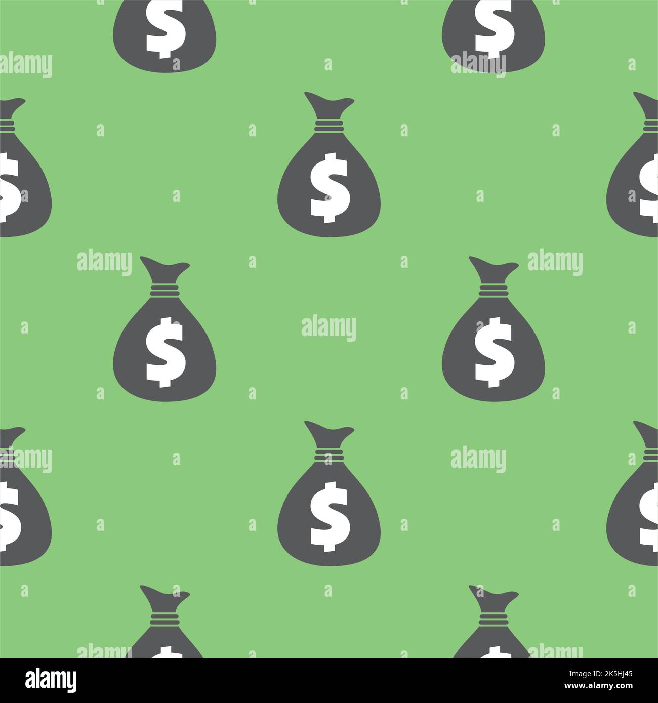 Bags full of dollars seamless pattern. Wrapping background with ...