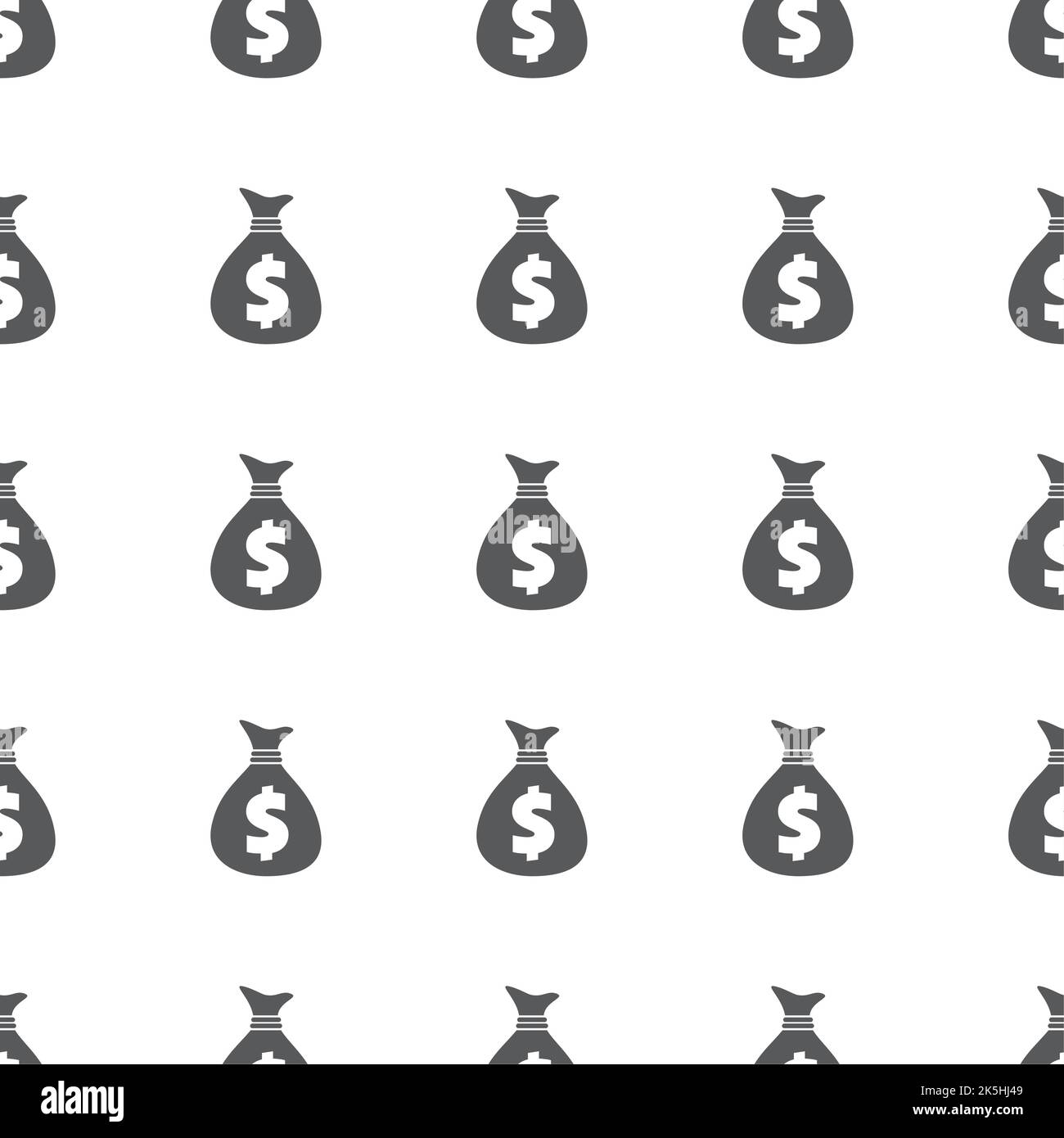 Bags full of dollars seamless pattern. Wrapping background with ...
