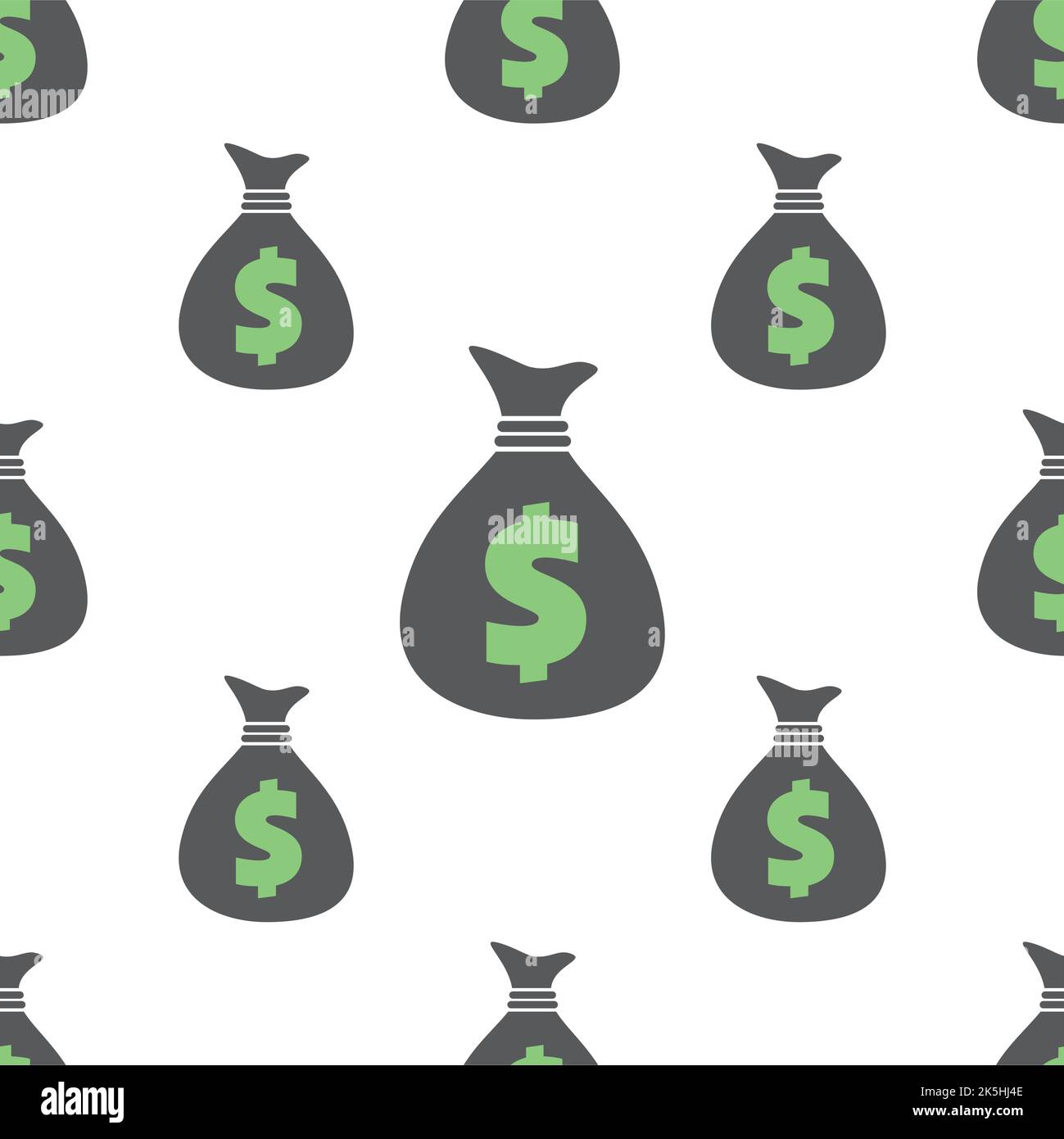 Bags full of dollars seamless pattern. Wrapping background with ...