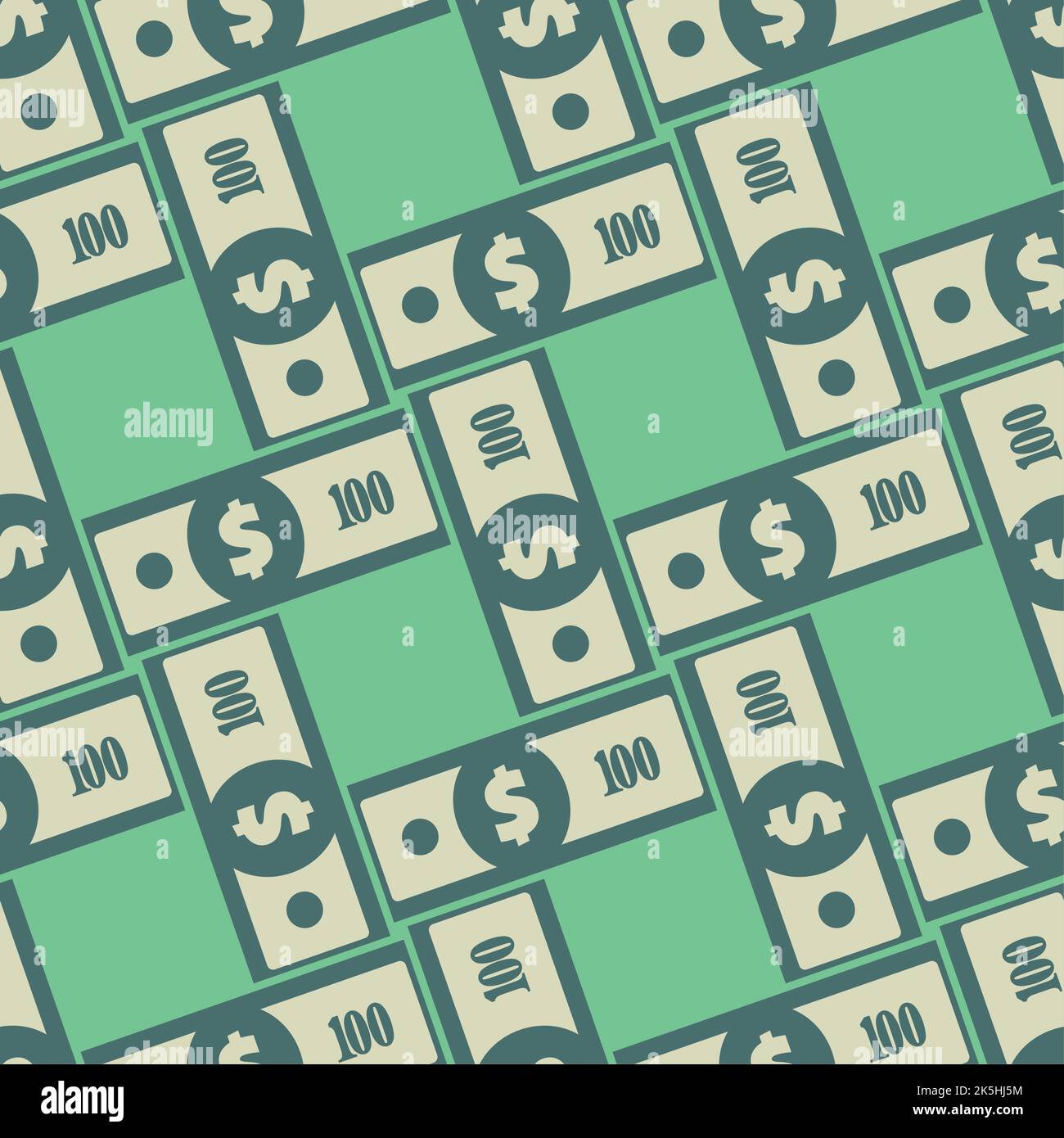 Dollar banknote seamless pattern. Wrapping background with repeating ...