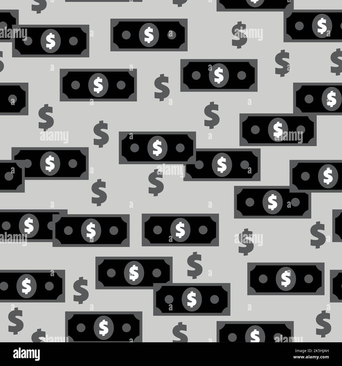 Dollar bank notes seamless pattern. Repeating background with USA ...