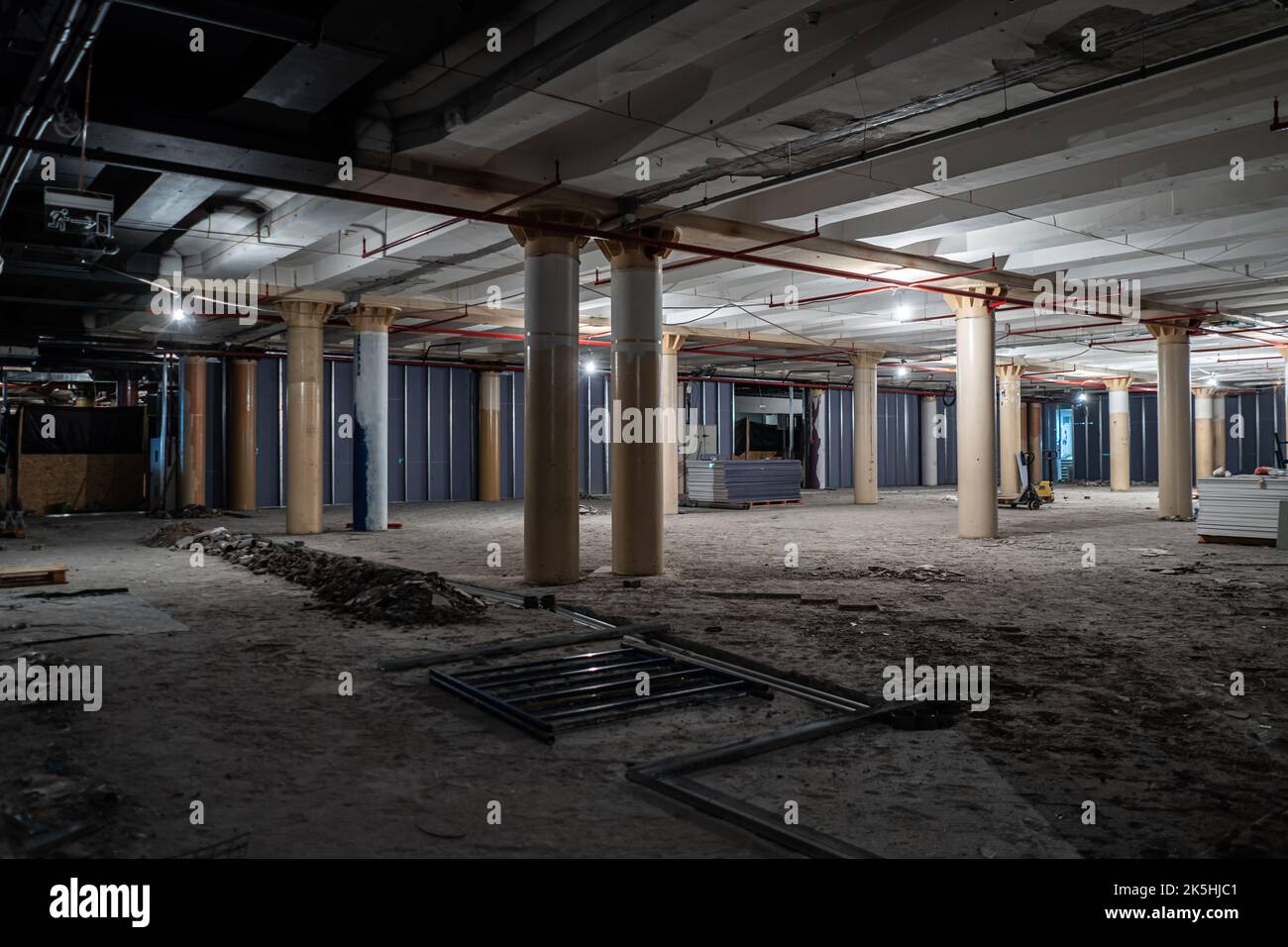 construction and repair of underground building or parking with column ...