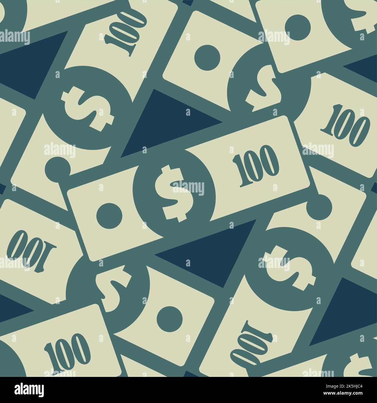 Dollar banknote seamless pattern. Wrapping background with repeating ...