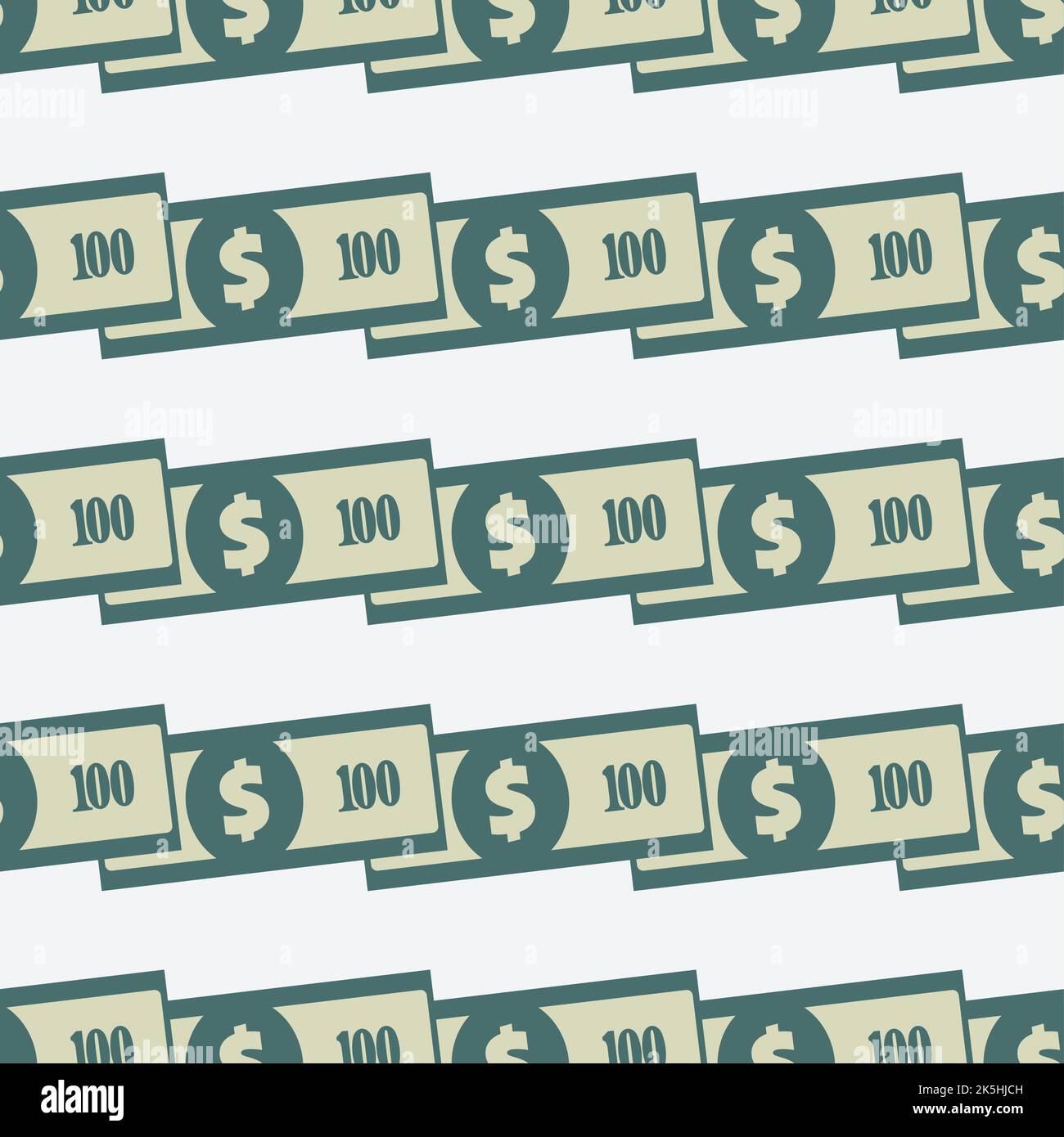 Dollar banknote seamless pattern. Wrapping background with repeating ...