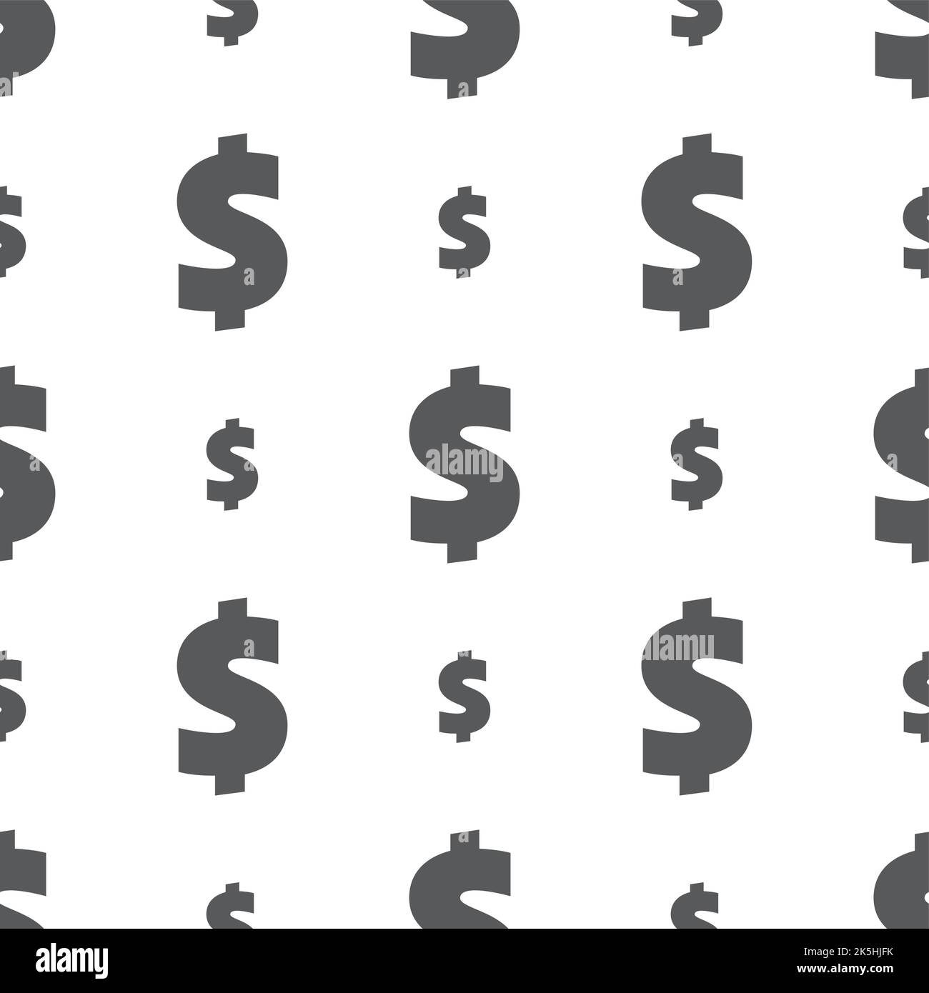 Dollar sign seamless pattern. Wrapping background with repeating USA ...