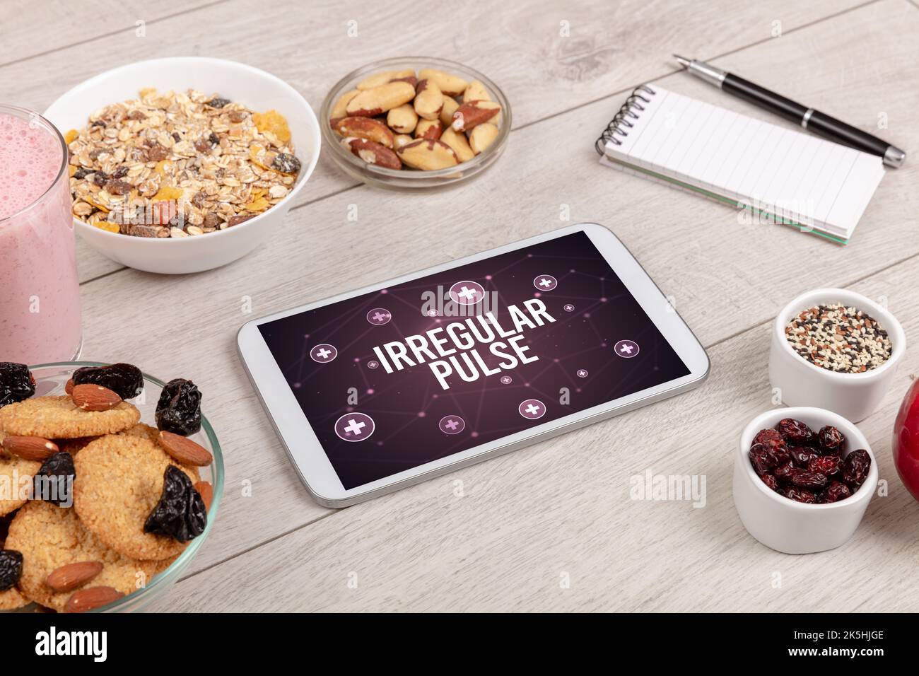 Tablet Pc with fruits, healthy concept Stock Photo - Alamy