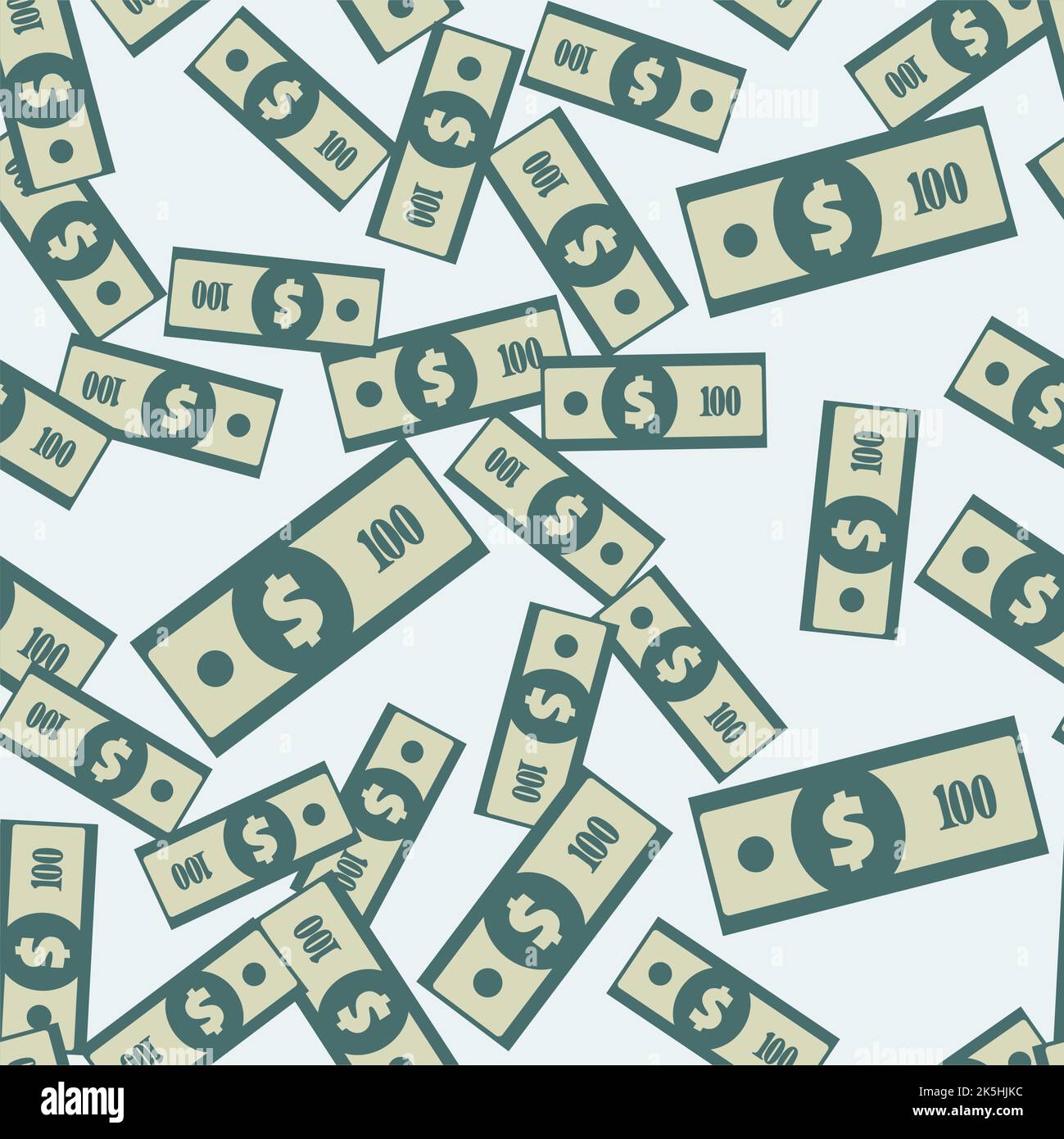 Dollar banknote seamless pattern. Wrapping background with repeating ...