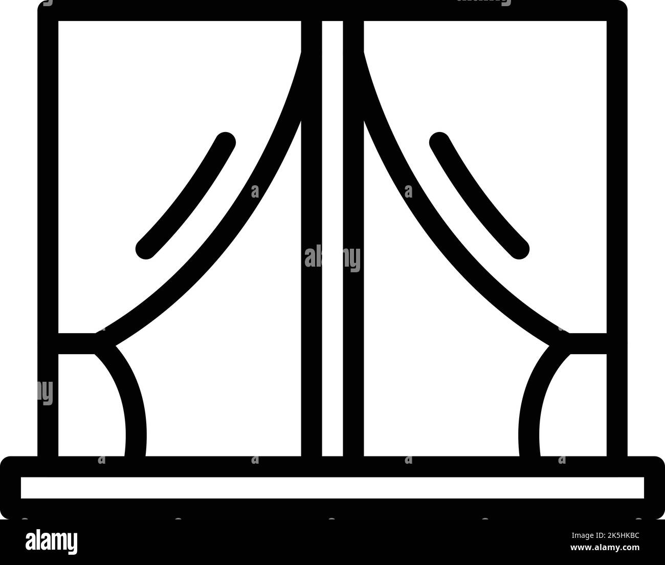 Window repair icon outline vector. Home work. Drill hammer Stock Vector ...