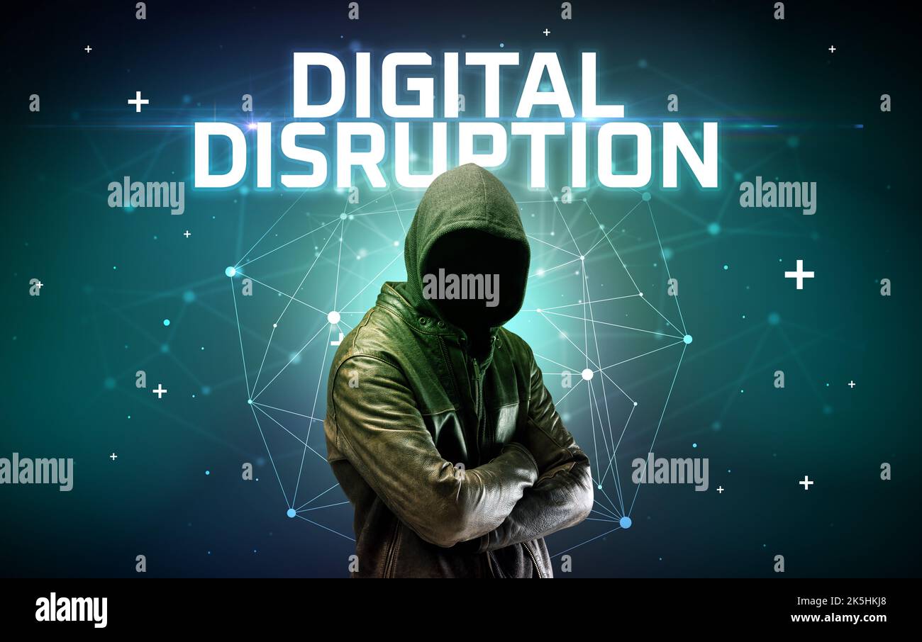 Mysterious hacker, online attack concept Stock Photo - Alamy