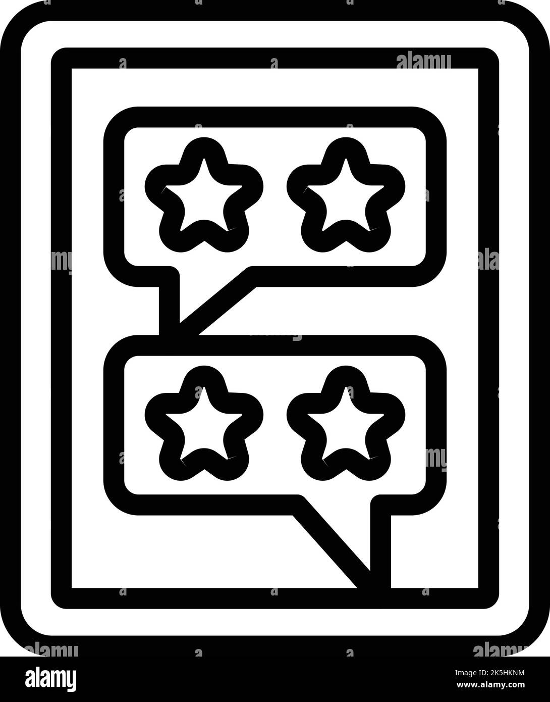 Tablet online food review icon outline vector. Certificate quality ...