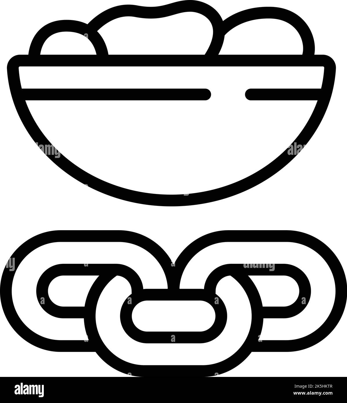 Healthy food icon outline vector. Safety inspection. Person review ...