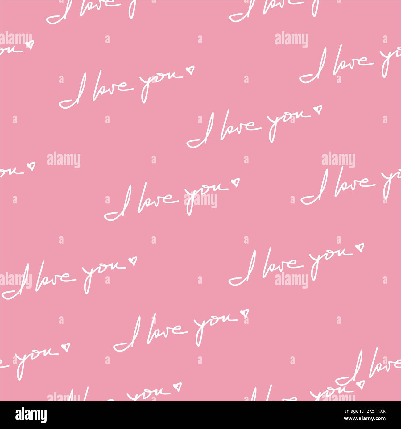 I love you hand written phrase seamless pattern. Romantic quotes ...