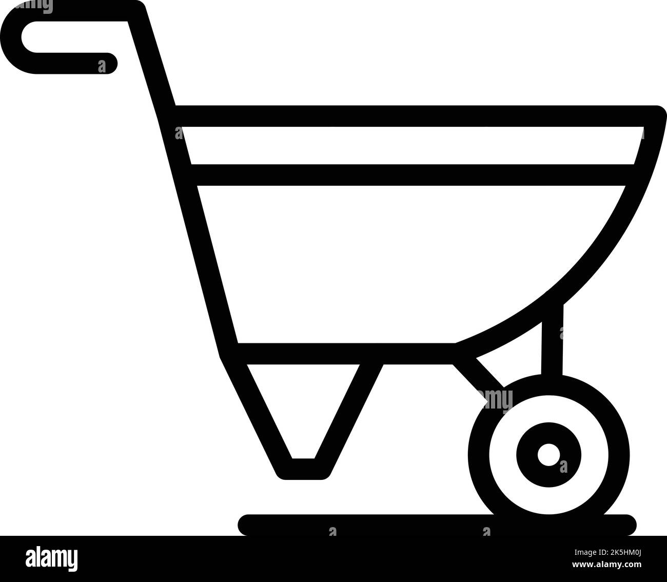 Home wheelbarrow icon outline vector. Diy repair. Work tool Stock ...