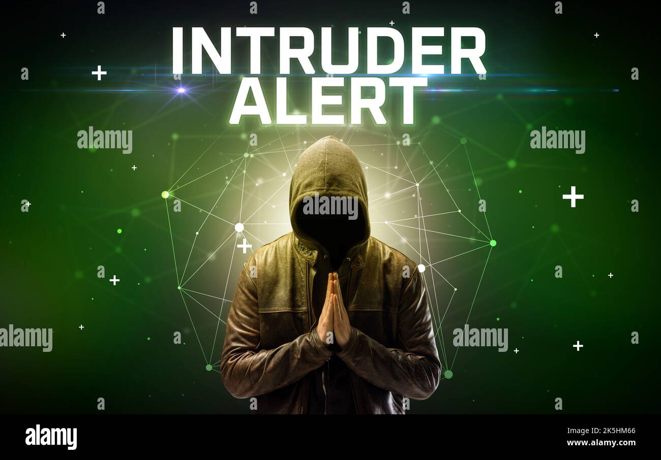 Mysterious hacker, online attack concept Stock Photo - Alamy