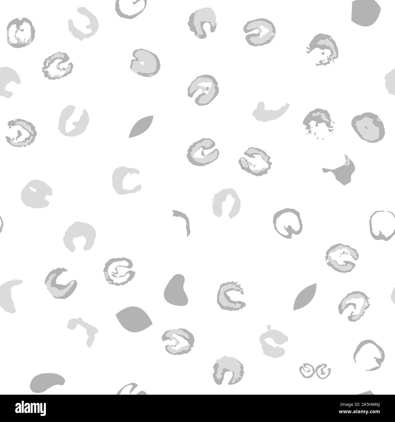 Abstract ink prints seamless pattern. Repeat backdrop of inky blots ...