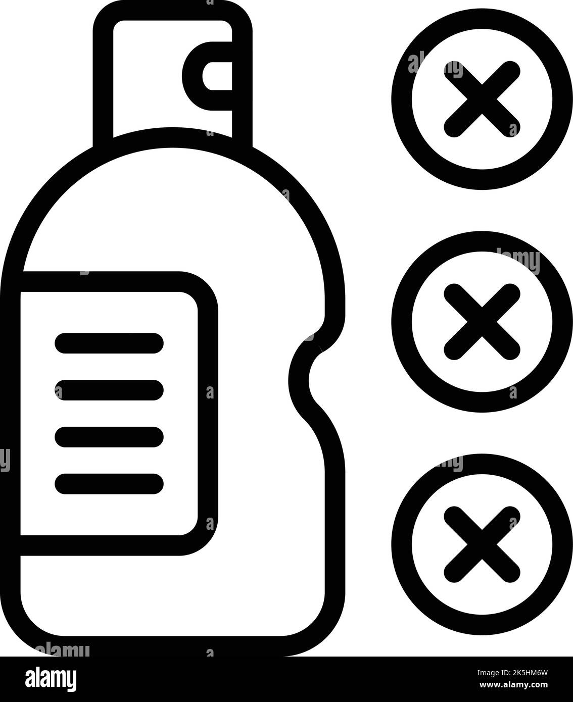 Defective spray icon outline vector. Safety control. Consumer ...