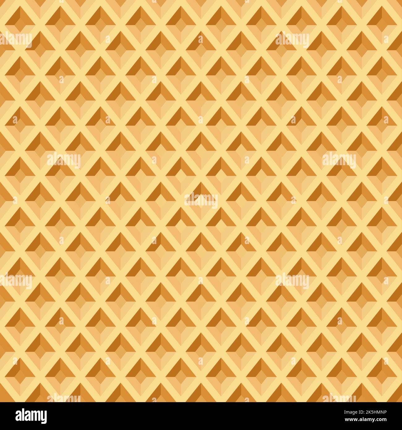 Wafer seamless pattern. Baked waffle background with repeating texture ...
