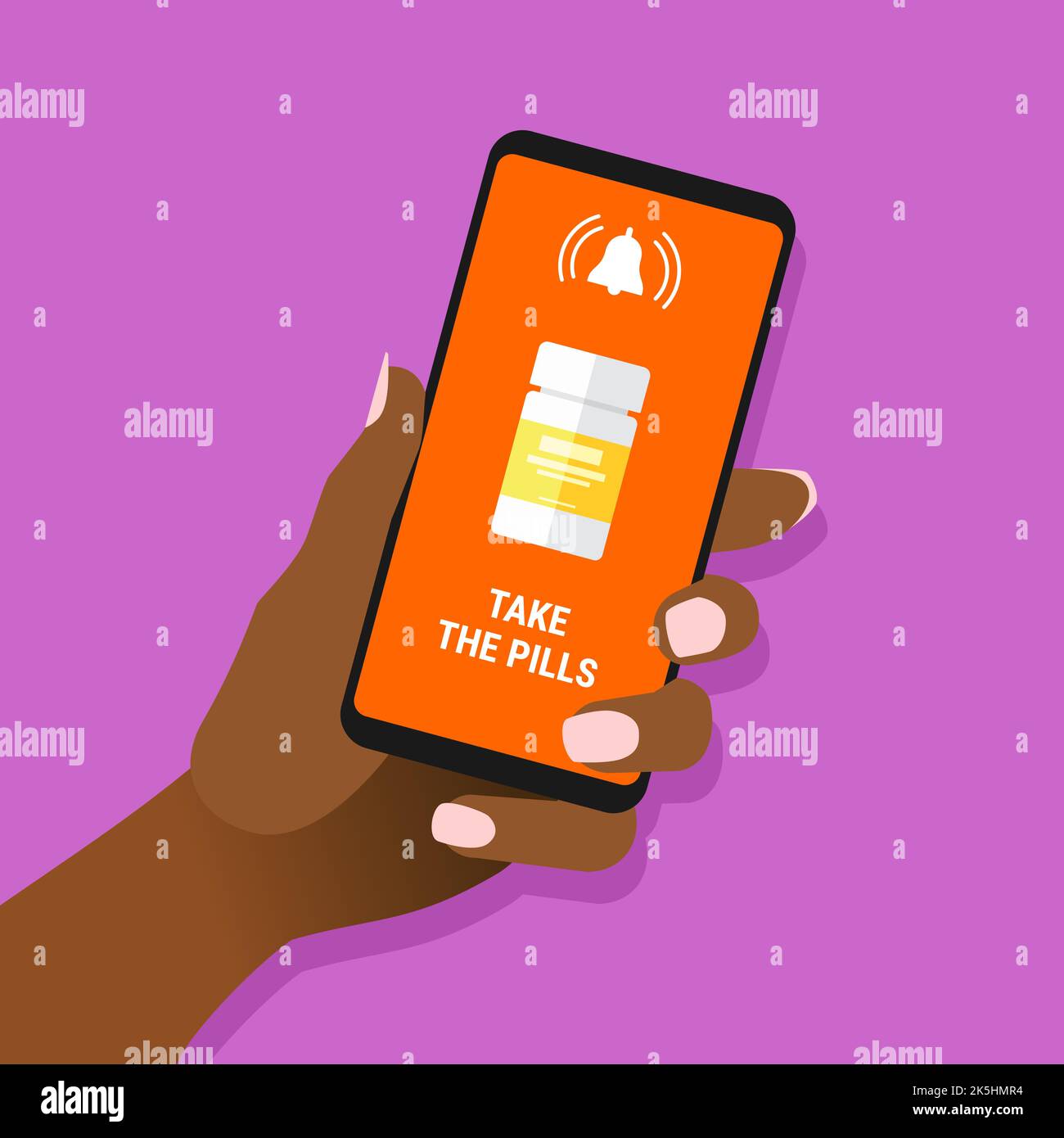 Medication alarm Stock Vector Images - Alamy