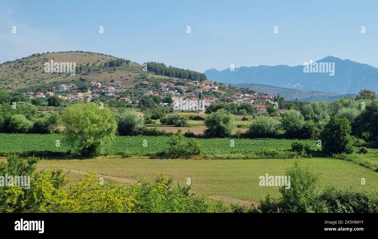 A beautiful shot of the village of Glyki in Greece during the day Stock ...