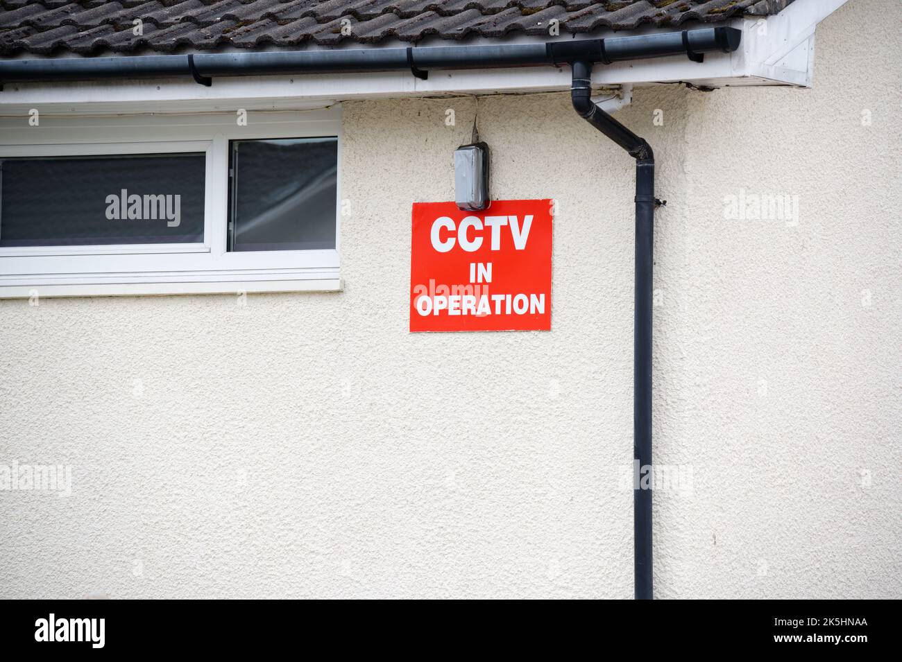 CCTV in operation 24 hours premises protected sign Stock Photo - Alamy