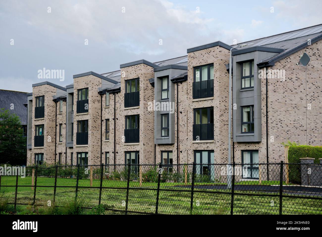 Luxury rural housing development in construction for purchase Stock ...