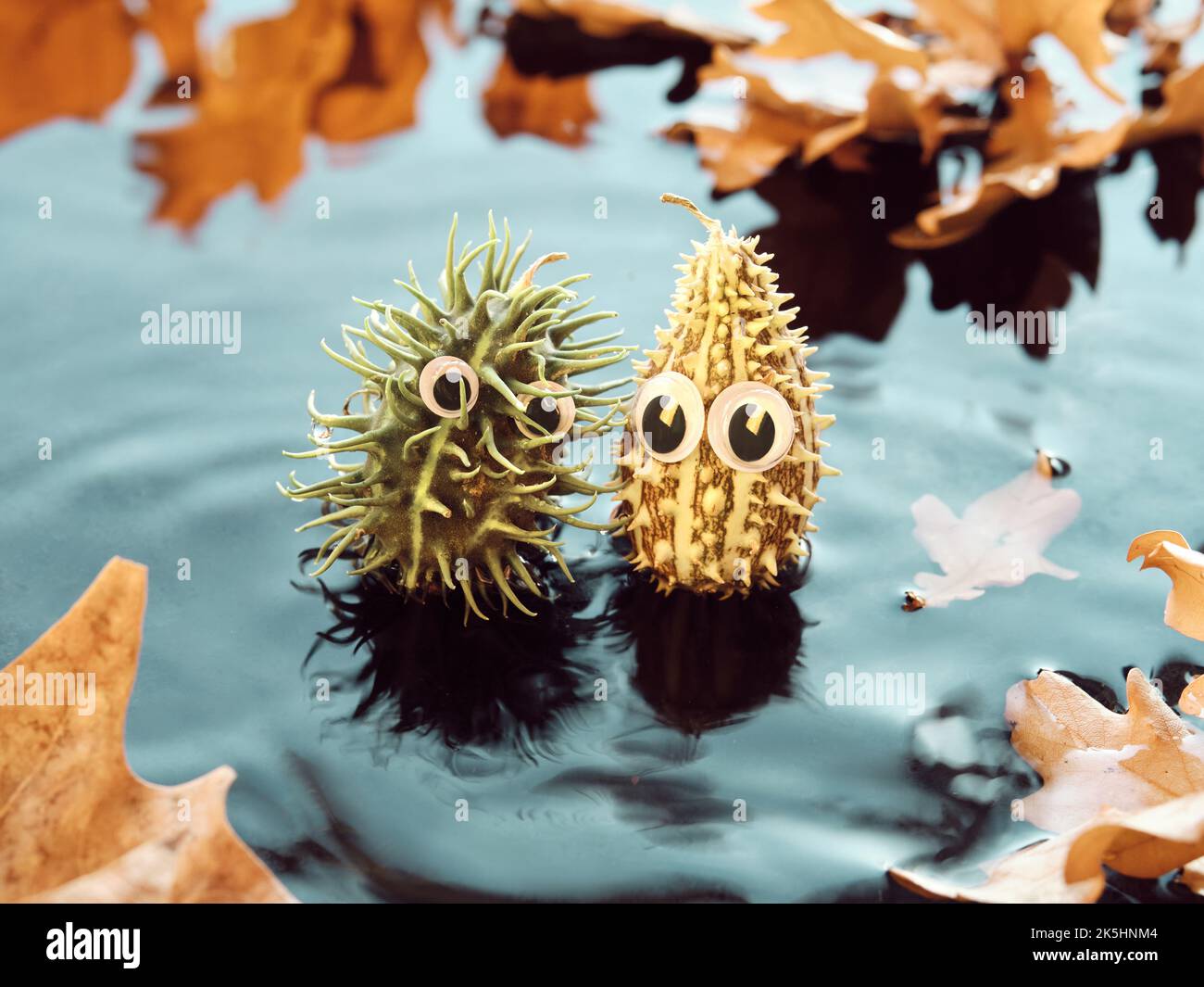 Handmade spiky monsters with googly eyes, handmade diy characters, in ...