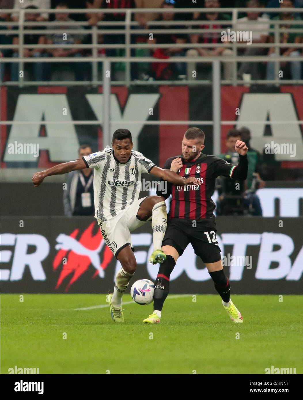 Ante Rebic of Ac Milan during the Italian Serie a, football match ...