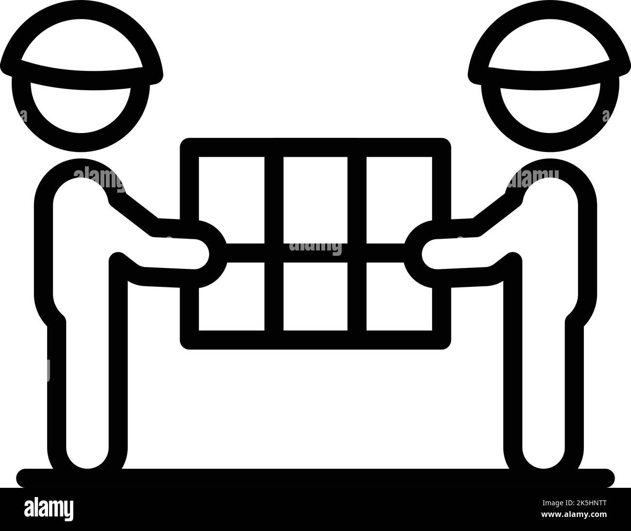 Work tool icon outline vector. Home construction. Hammer design Stock ...