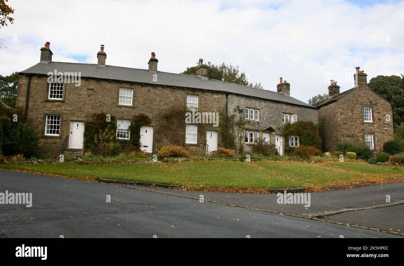 Downham village, Clitheroe, Lancashire, United Kingdom, Europe Stock ...