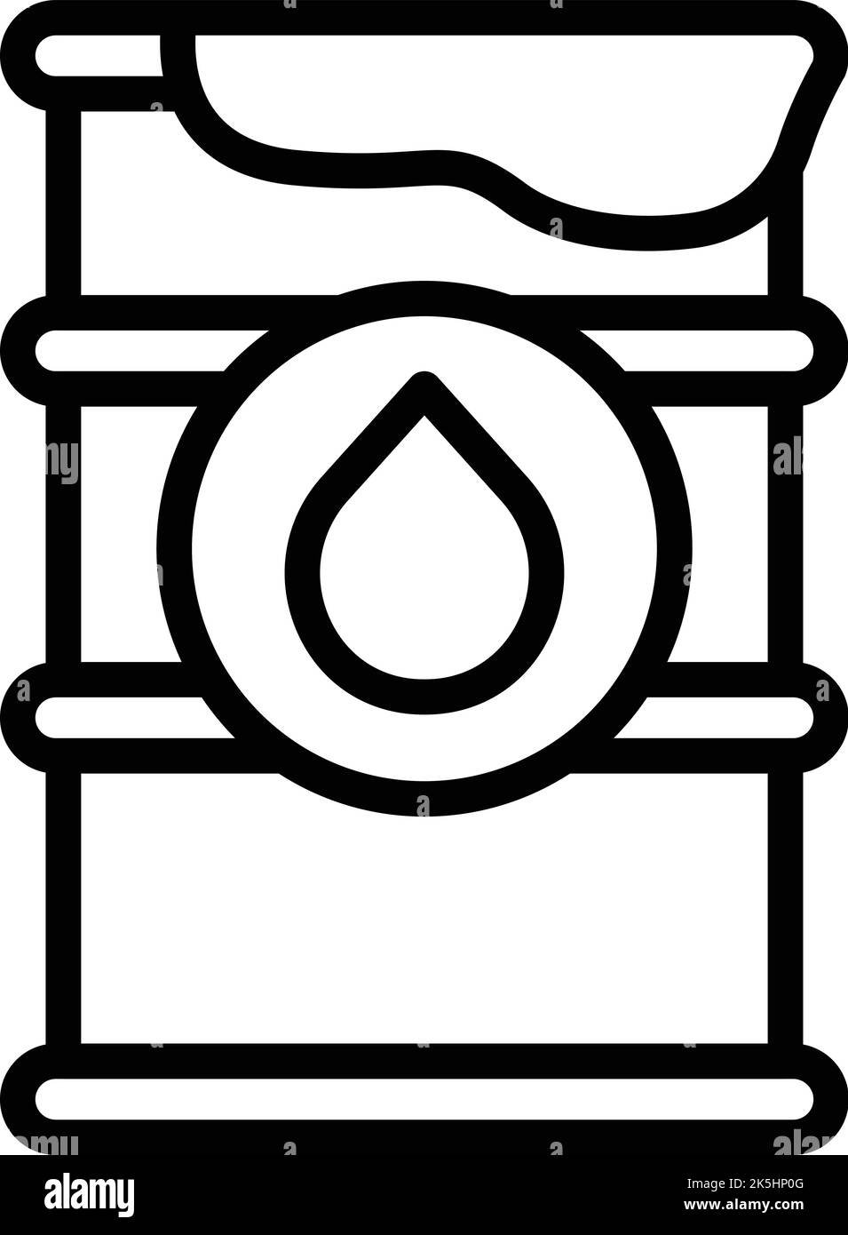 Defective oil barrel icon outline vector. Safety electronic. Return ...