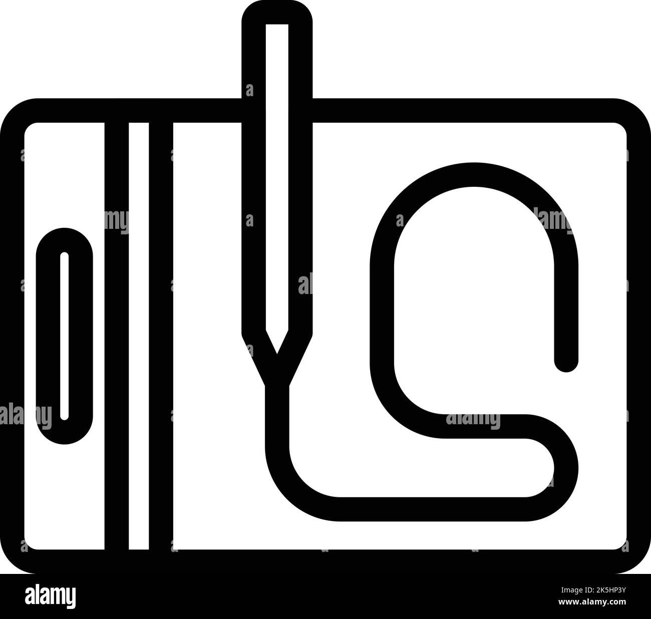 Draw tablet icon outline vector. Digital pen. Stylus design Stock ...