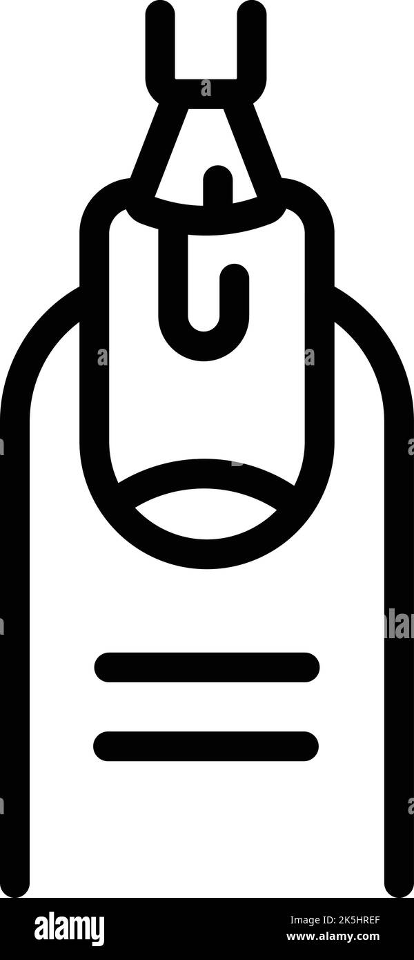 Lips brush icon outline Stock Vector Images - Alamy