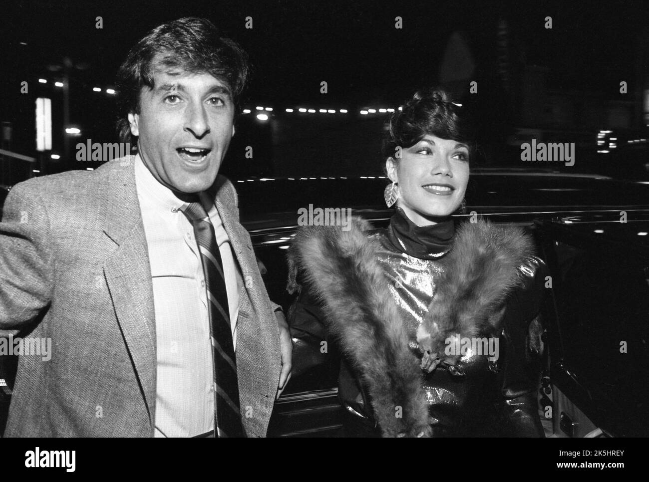 Barbi Benton and George Gradow at the opening night of Barnum at The ...